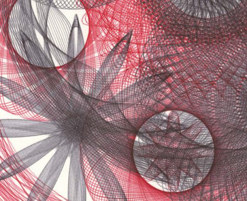 “Maelstrom” Red and black abstract expressionist ink drawing. – MARY ...