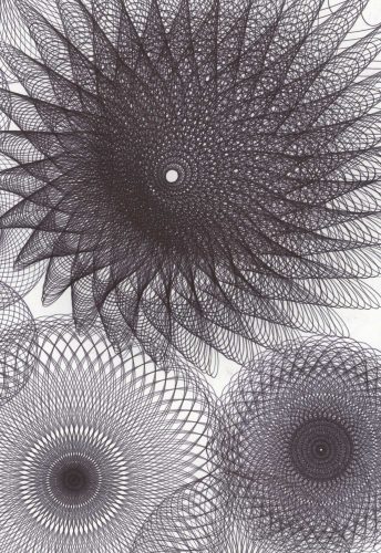 Anomaly: big drawing with dozens of hypotrochoid patterns – MARY WAGNER ...
