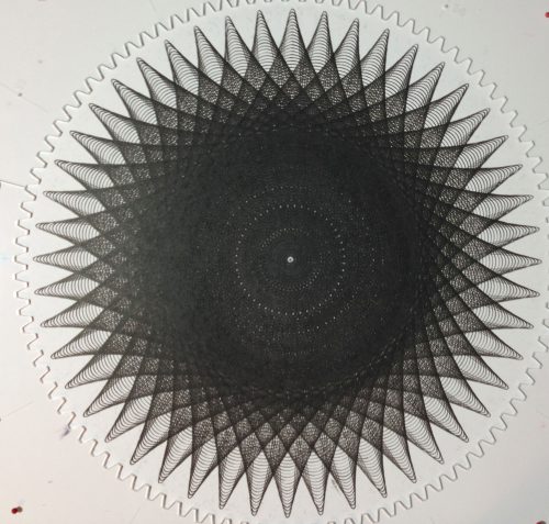 Finished drawing of large black ink figure – MARY WAGNER ART BLOG