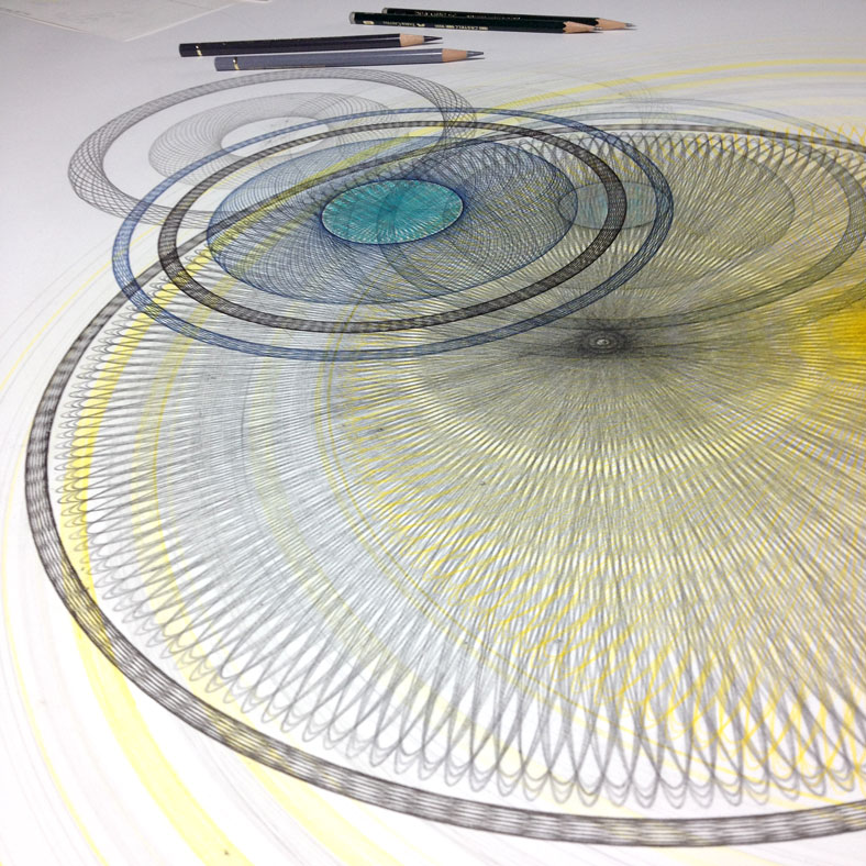 Large-Scale Spirograph Drawings – MARY WAGNER ART BLOG