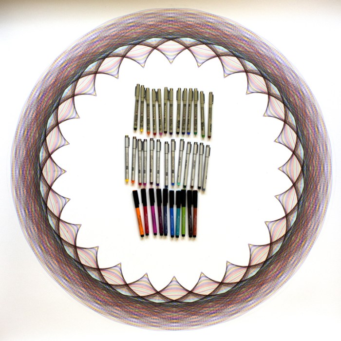 Tutti Frutti drawing in process, outer ring finished – MARY WAGNER ART BLOG