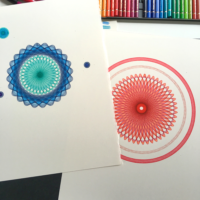 New Abstract Planet Drawings – MARY WAGNER ART BLOG